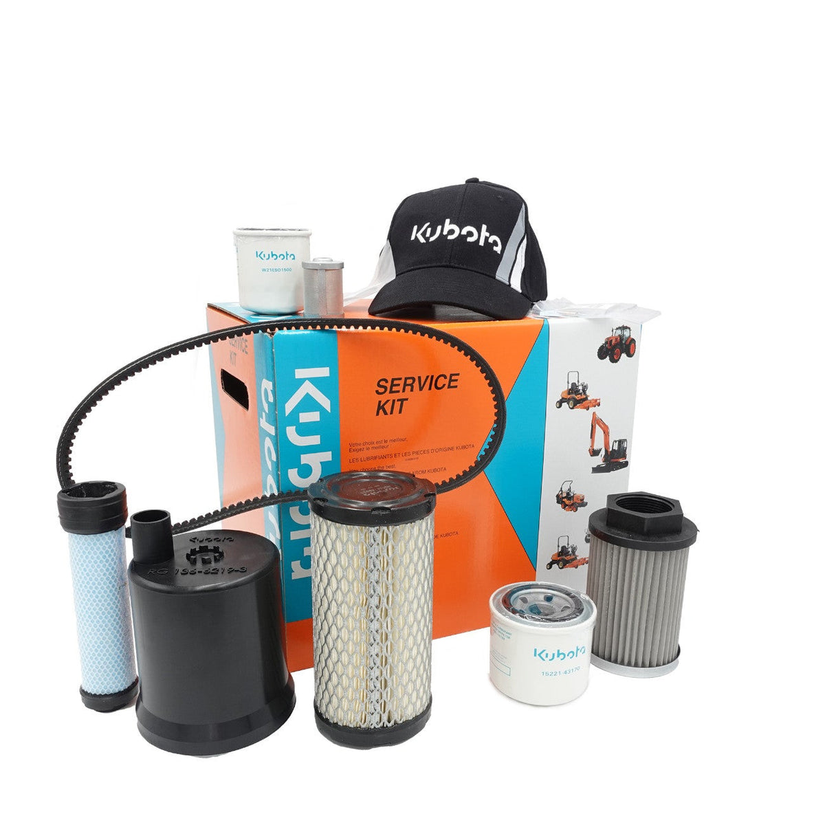 Genuine Kubota (1000h) filter package W21ck00320 – Baumashop24
